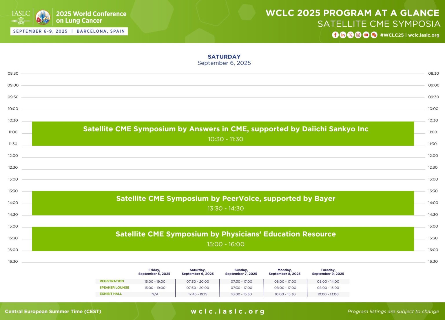 Program at a Glance - WCLC 2025